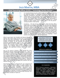 Executive Resume Samples Executive Biography - CEO Resume Writer