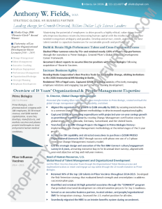CHRO Executive Resume Samples | CEO Resume Writer